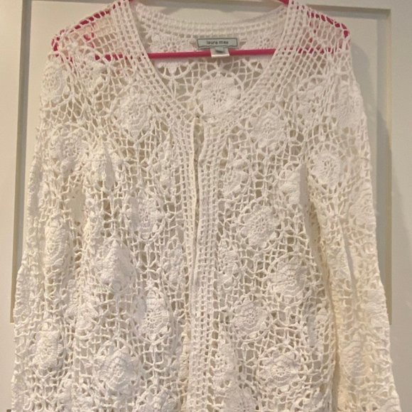Laura Max | Sweaters | Crocheted Cardigan | Poshmark